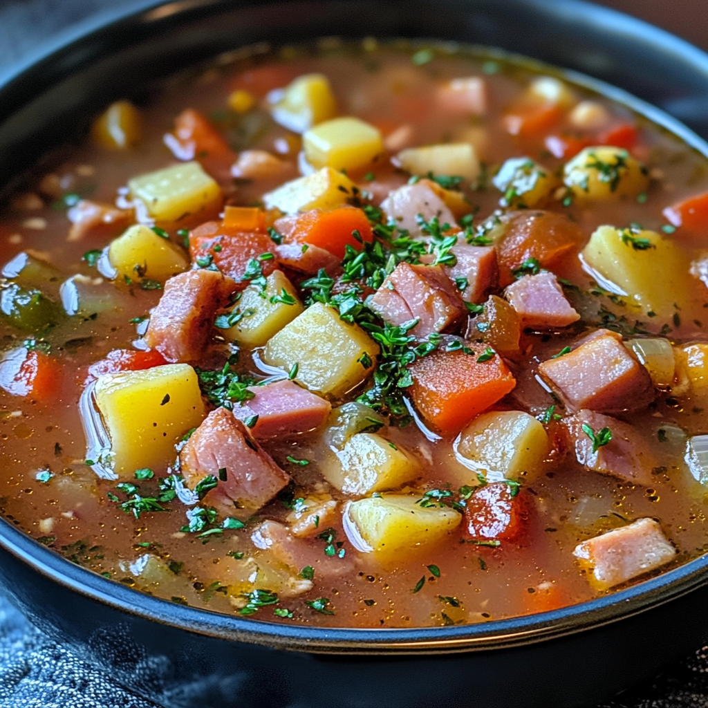 Hearty Slow Cooker Leftover Ham Soup Recipe - Fsishare Recipes